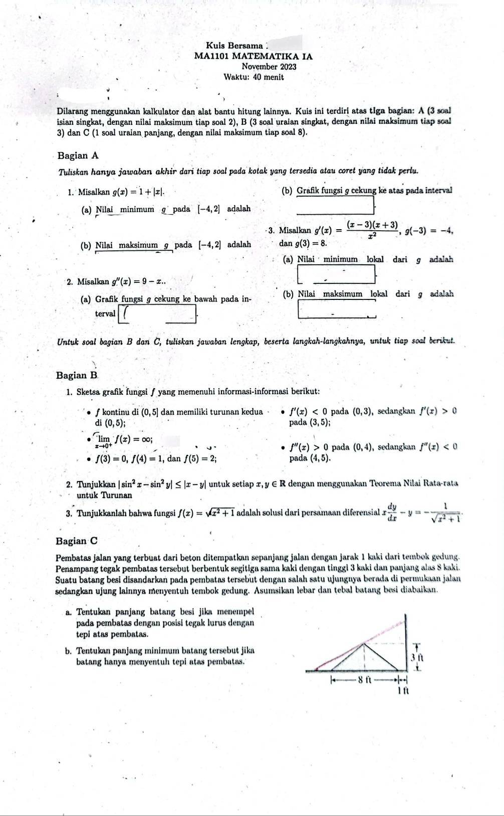 E-BOOK SOAL-SOAL MATEMATIKA 1A – Bimbel TPB ITB / Les TPB ITB : Master TPB